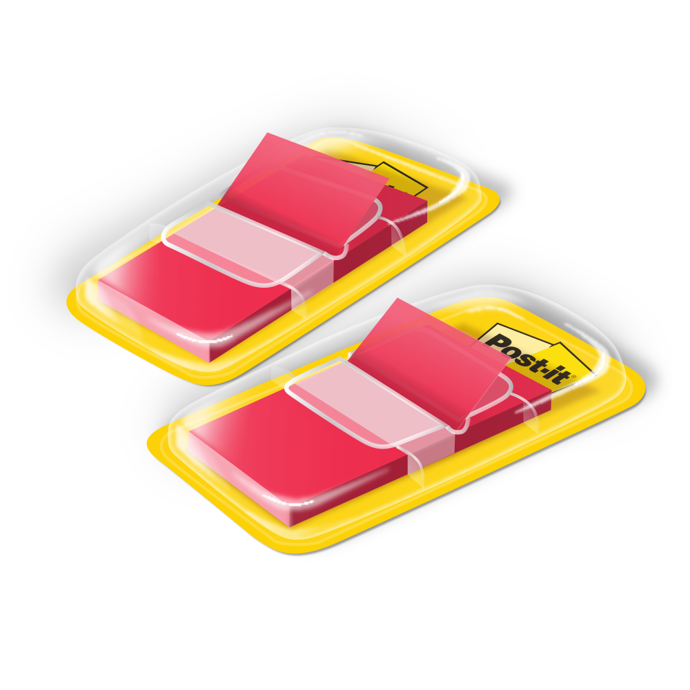 Post-it® 680-RD2 Red Flags, 2.54 x 4.31cm (2pk) – 1HomeShop.sg